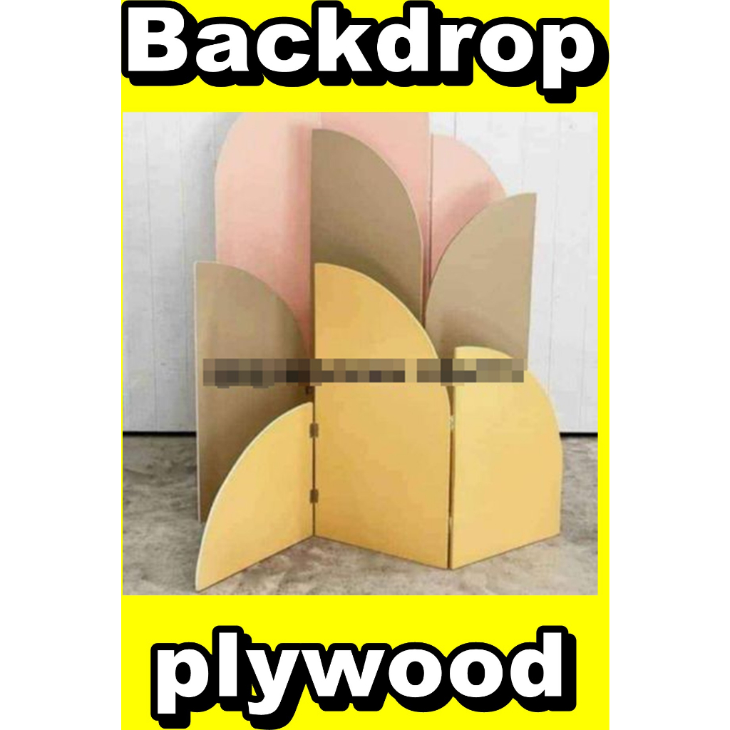 Arc Shape Backdrop Design Unpainted Plywood (3pcs/order) for birthdays ...