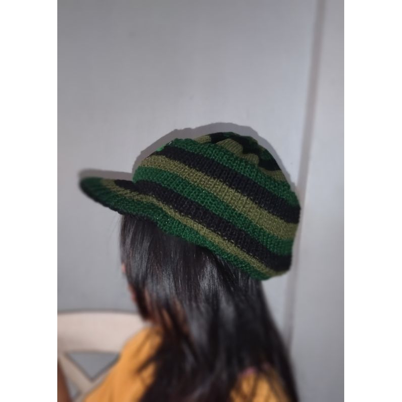 Baguio City Bonnet Cap With Visor / Handmade / Crochet / Pasalubong ...