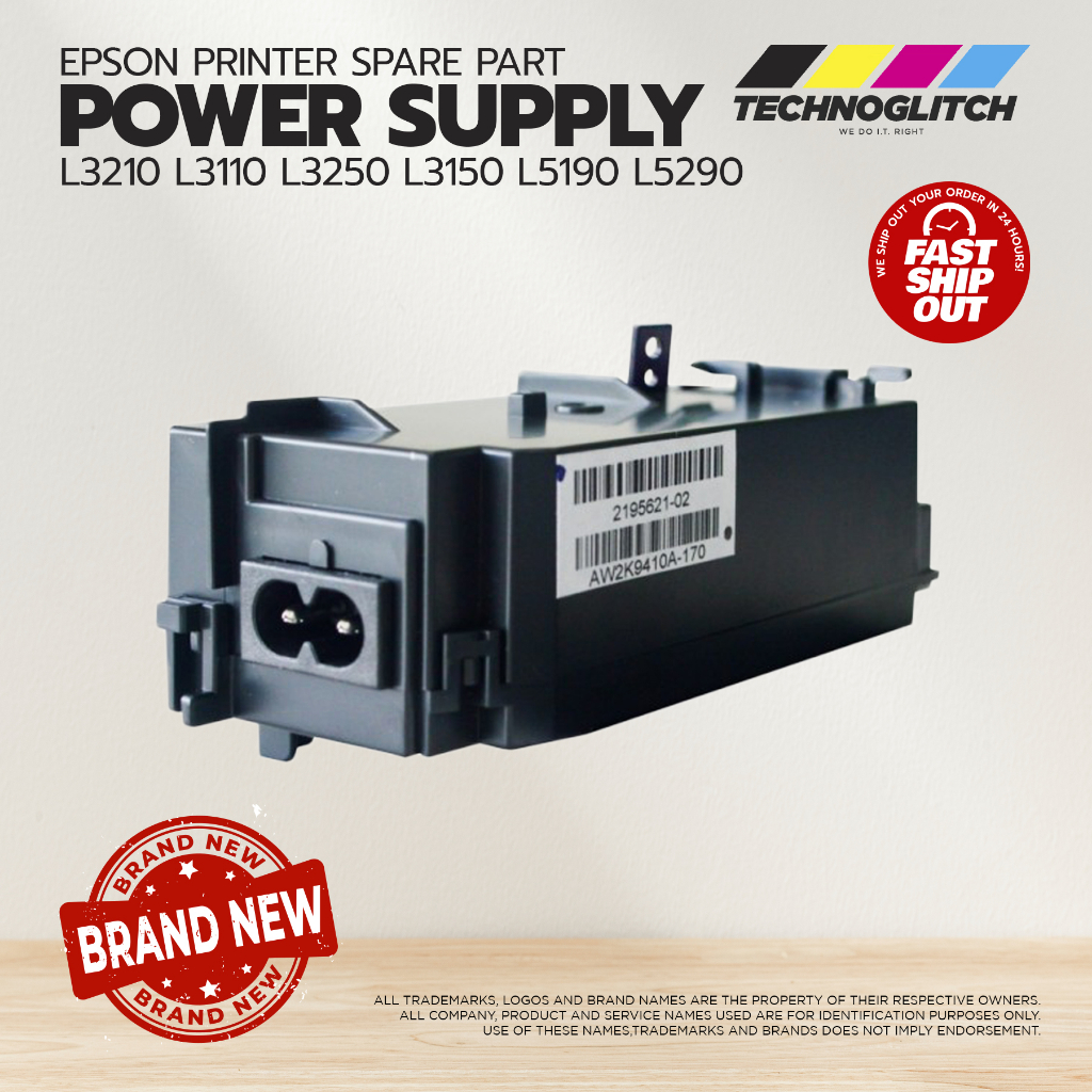 Power Supply for Epson L3110 L3210 L3250 L5290 L3150 L5190 L4150 L4160 ...