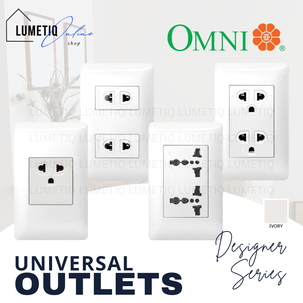 Omni Designer Series Ivory Color Universal & International Outlet Set ...