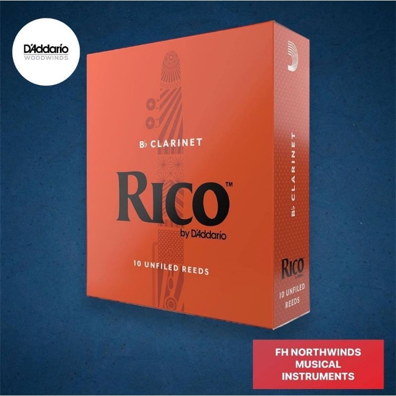 RICO Orange Box by D’Addario Bb Clarinet Reed (per piece) | Shopee ...