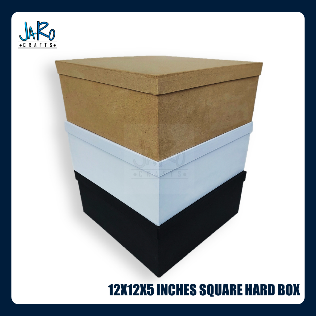 12x12x5 inches - Square Hard Box / Gift Box | Shopee Philippines