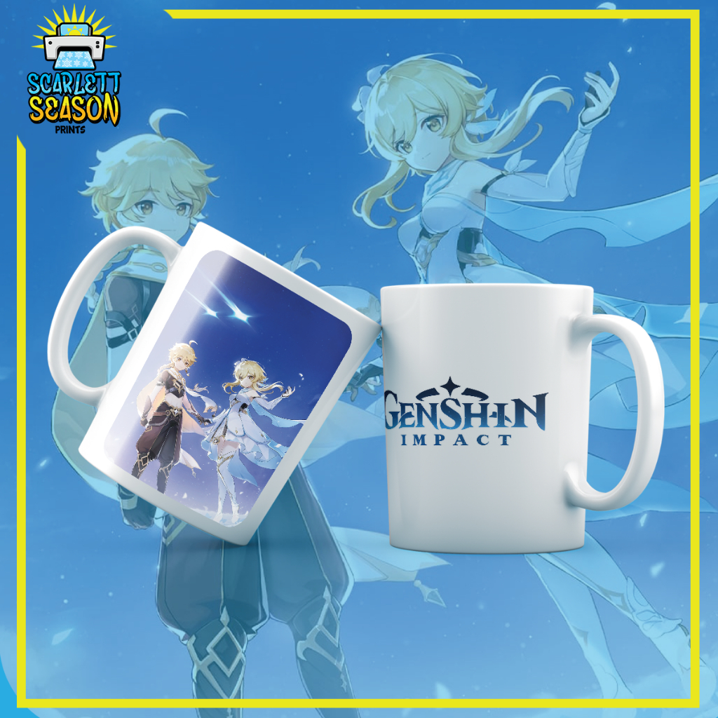 Genshin Impact Game High-Quality Mugs Collection 1 - Aether, Amber ...