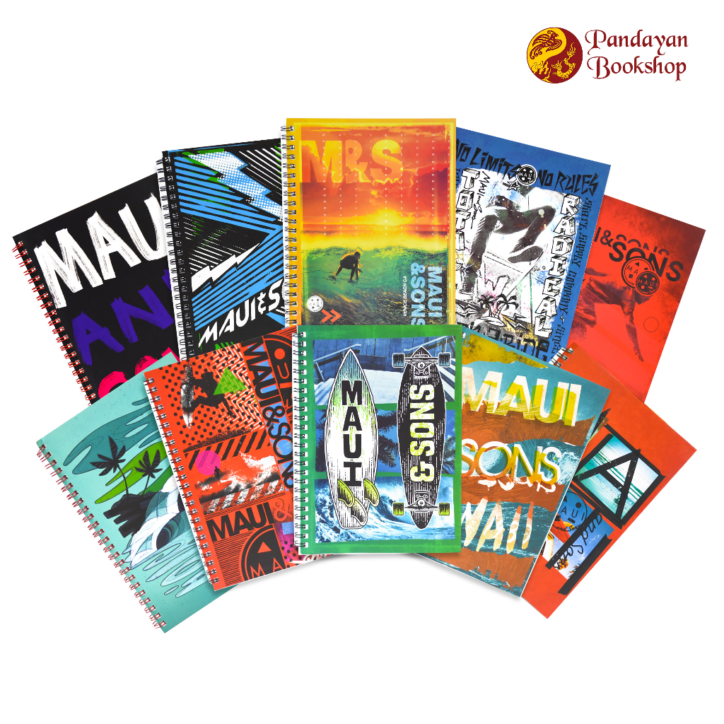 Maui & Sons Spiral Notebook 80 leaves | Shopee Philippines