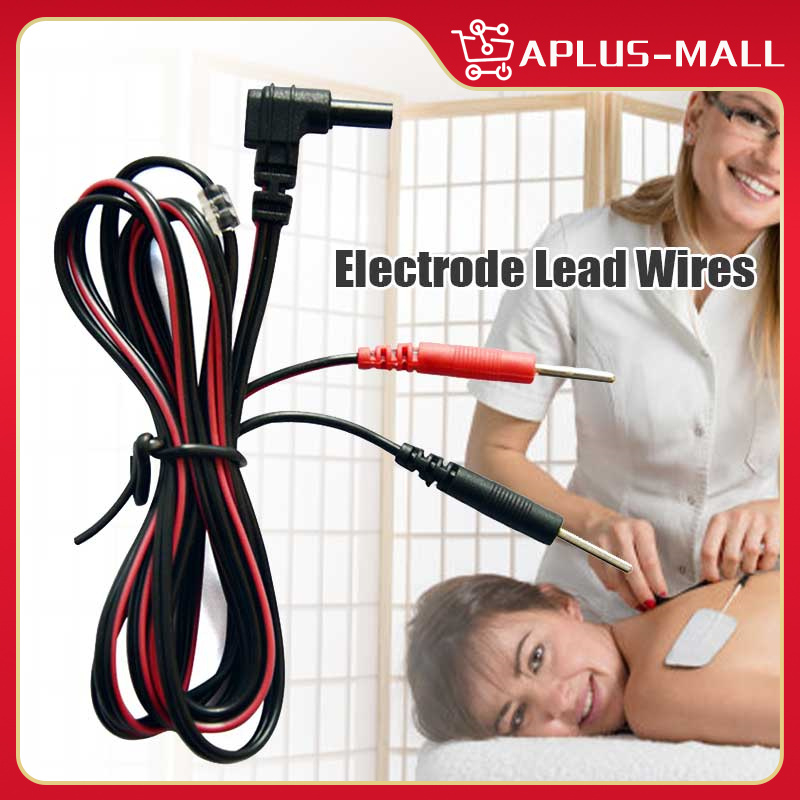 Standard Pin Electrode Lead Wires 1.2m Connection Cables For TENS ...