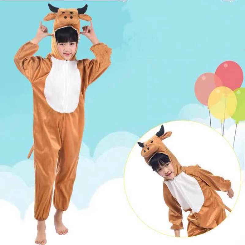 kids animal costume onesie/ bull onesie costume | Shopee Philippines
