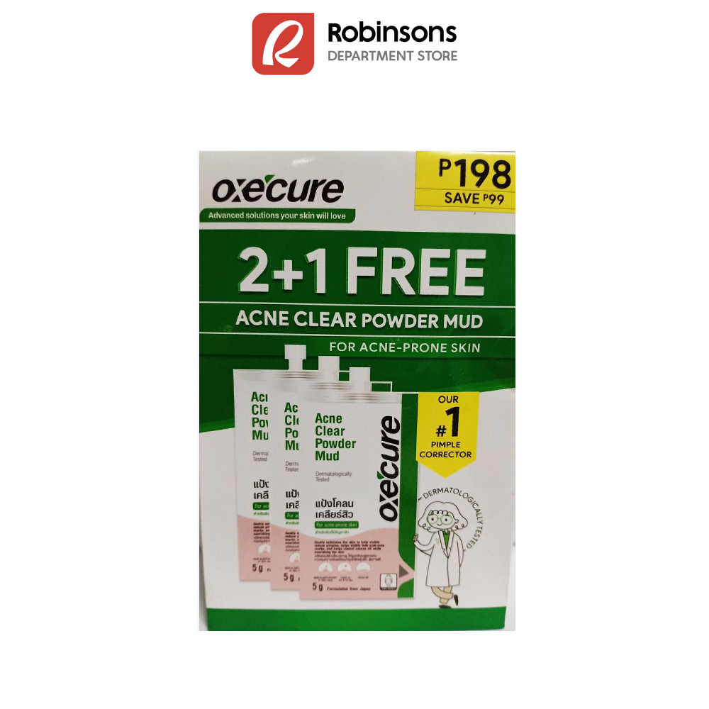 Oxecure Acne Clear Powder Mud 5g Trio | Shopee Philippines