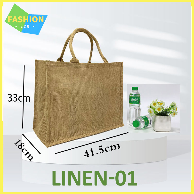 Tote Bag Hand Bag Linen Bag Jute bag Eco Bag Plain Abaca Burlap Sling ...