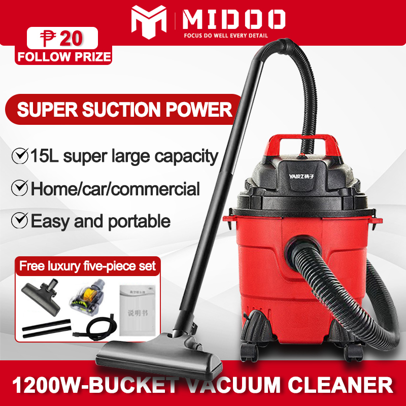 MIDOO Vacuum Cleaner 15L Wet Dry Powerful Car Vacuum (3in1) Household ...