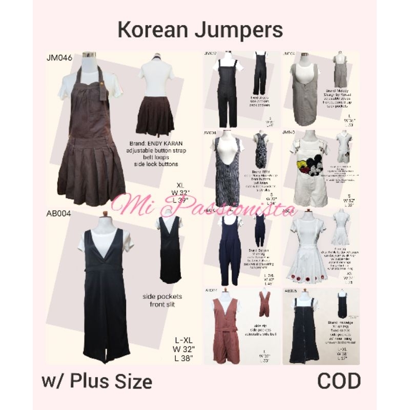 Korean Jumpers | Preloved Jumper | JumperPants JumperSkirt JumperDress ...