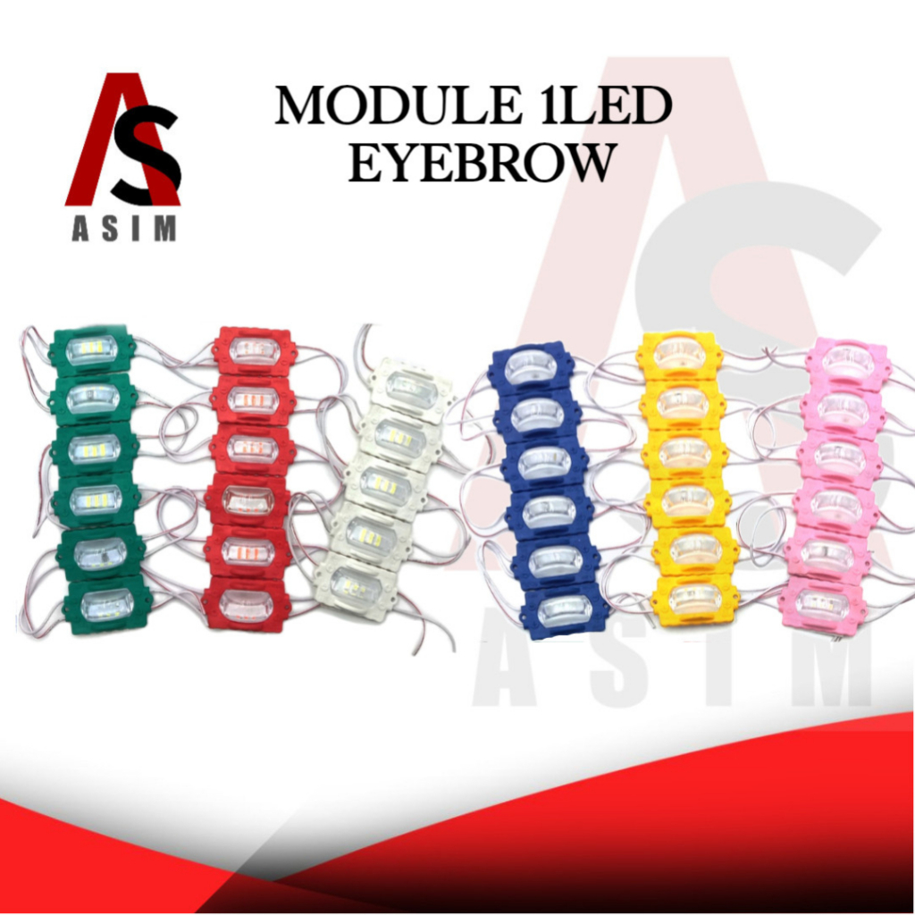 ASIM_MOTOR 1PC MODULE 1LED EYEBROW LIGHTS WATERPROOF UNIVERSAL | Shopee ...