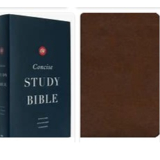ESV CONCISE STUDY BIBLE--SOFT LEATHER-LOOK, BROWN | Shopee Philippines