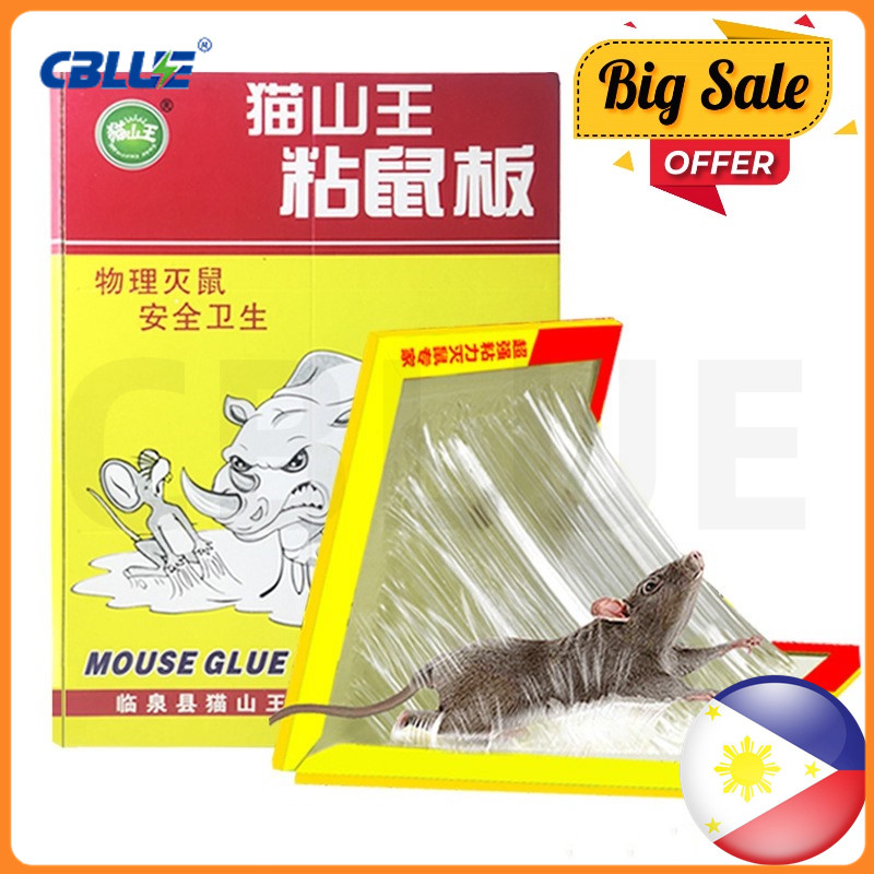 CBLUE Super Strong Mouse Glue Board Mice Sticky Mouse Trap Board(35CM ...