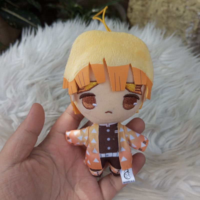 DEMON SLAYER Zenitsu keychain Plush | Shopee Philippines