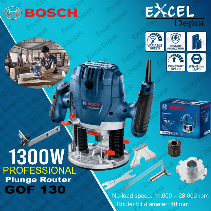 Bosch Professional Plunge Router GOF 130 100% ORIGINAL | Shopee Philippines