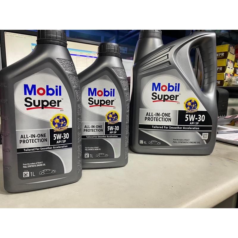 Mobil Super 3000 5w-30 Fully Synthetic 1 Gallon For Gasoline Engine Oil ...
