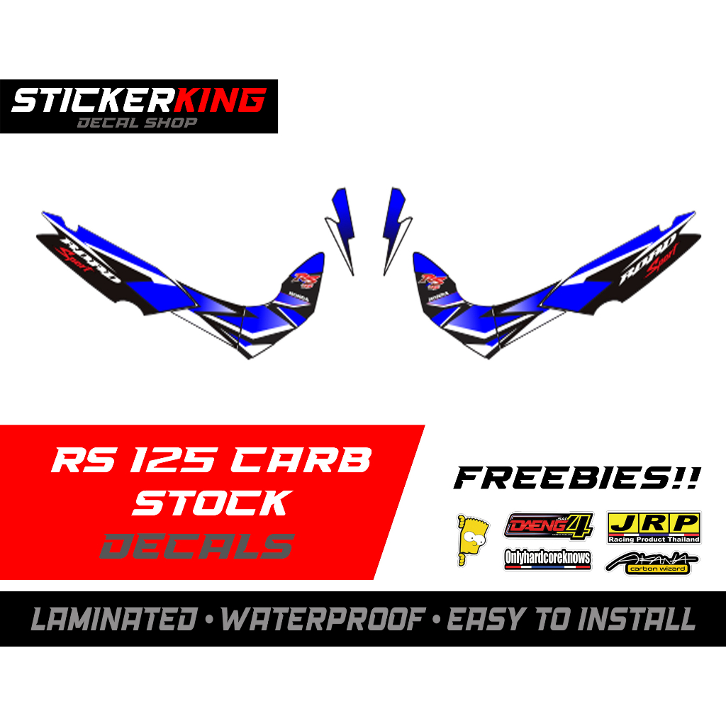 Honda RS 125 Carb Stock Decals Sticker Set | Shopee Philippines