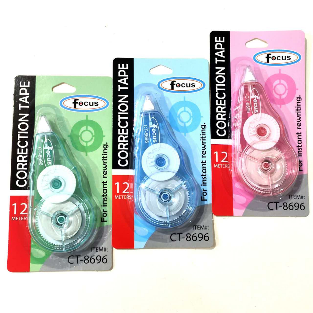 Correction Tape 12 Meter [Focus] | Shopee Philippines