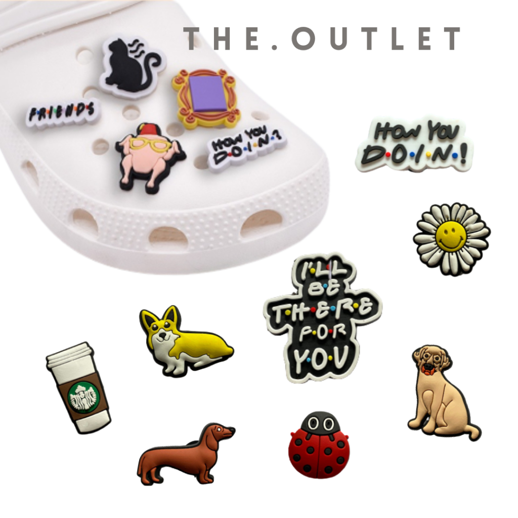 CROCS CLOGS JIBBITZ ACCESSORY FRIENDS SET (CROCS NOT INCLUDED) | Shopee ...