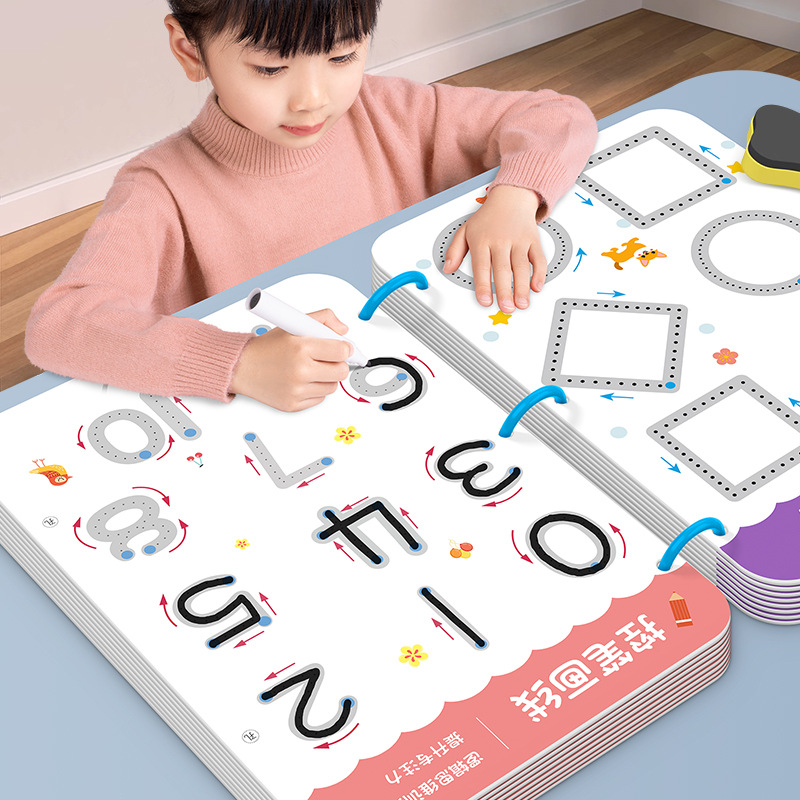 Magic Tracing Workbook Preschool Educational Toys Erasable Pen Logical ...