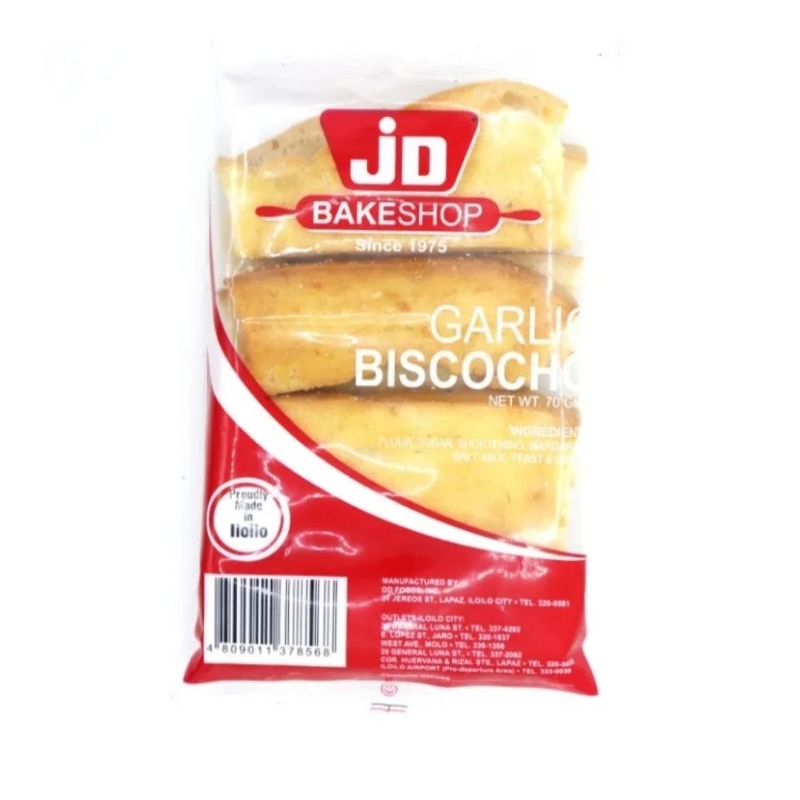 JD BAKERY CAFE GARLIC BISCOCHO | Shopee Philippines