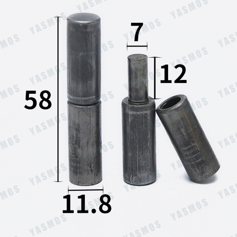 5/16" to 3/4" Cylindrical Hinges Iron Tube Shaft Heavy Duty Steel door ...