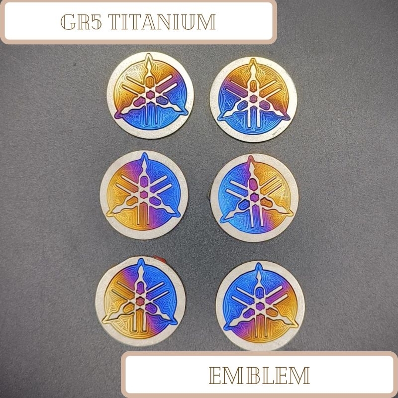 GR5 TITANIUM EMBLEM 1PC | Shopee Philippines
