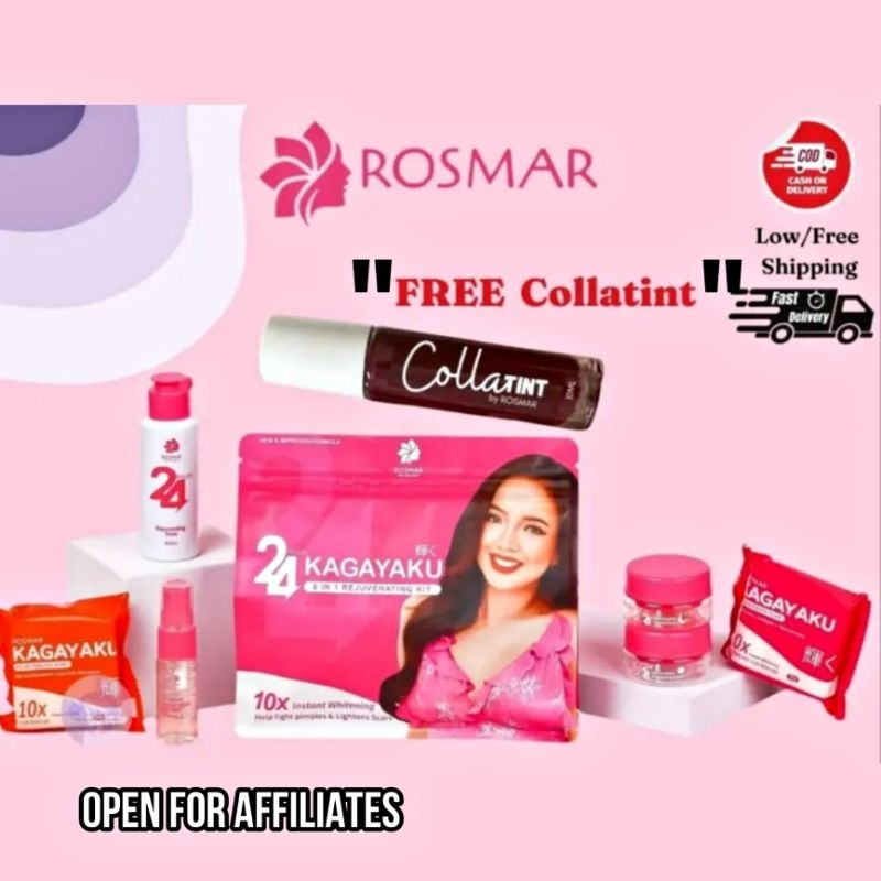 Rosmar kagayaku 6-in-1 set FREE TINT || Mildest || Extreme || Hydra ...