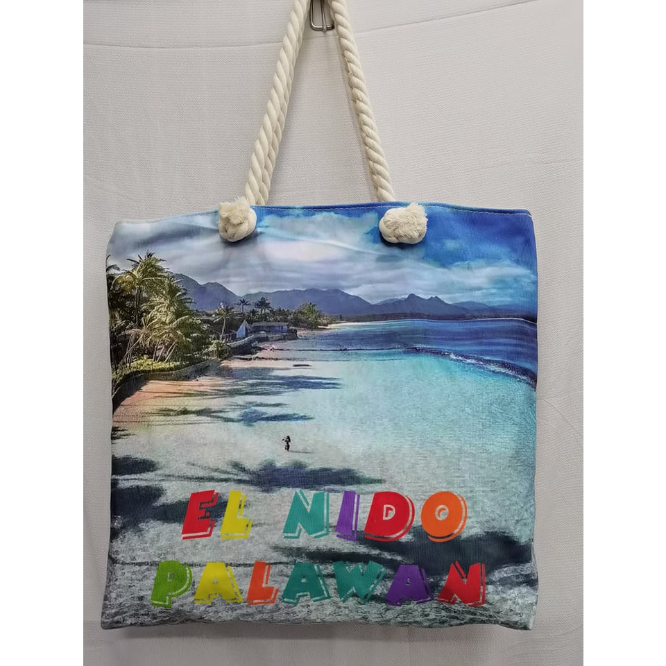 Palawan Souvenir Tote Bags EL nido palawan view | Shopee Philippines