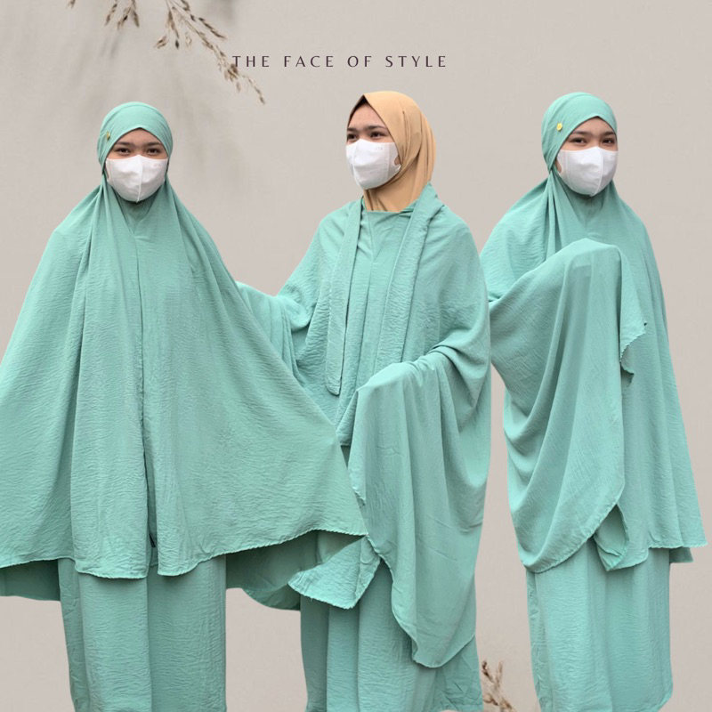 NEW PREMIUM Jilbab Prayer Dress Mukna Set | Shopee Philippines