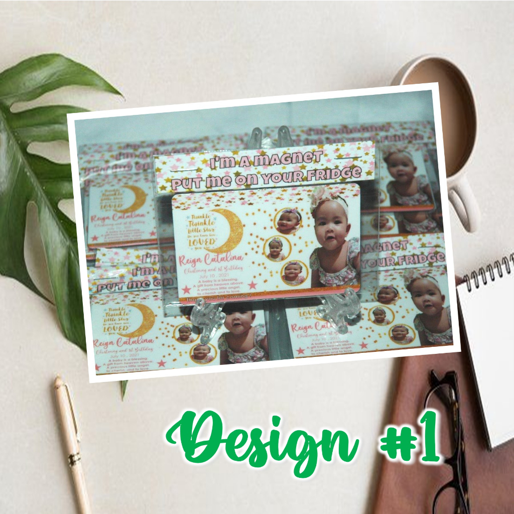 Baby GIRL Christening | Baptism Ref Magnet Souvenir | Choose your ...