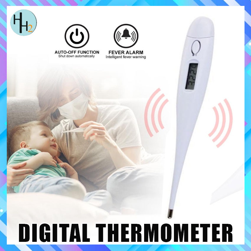 Digital Thermometer with Beeper LCD Display for Adults and Kids ...