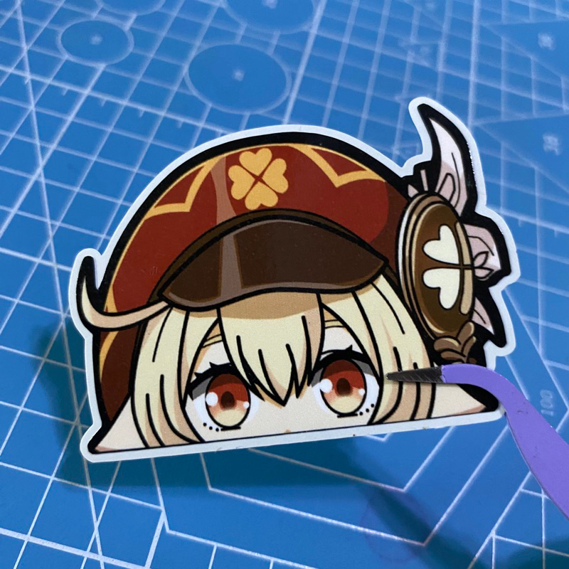 Genshin Impact | Raiden Shogun | Vinyl Peeker Sticker | Waterproof ...