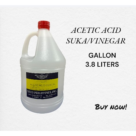 ACETIC ACID GLACIAL (VINEGAR/SUKA) gal/gallon (PURE) | Shopee Philippines