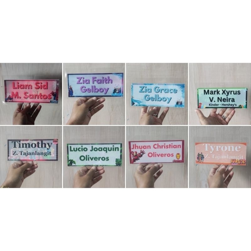 Customized Name Tag | Laminated Name Tag | Glossy Photo Paper ...