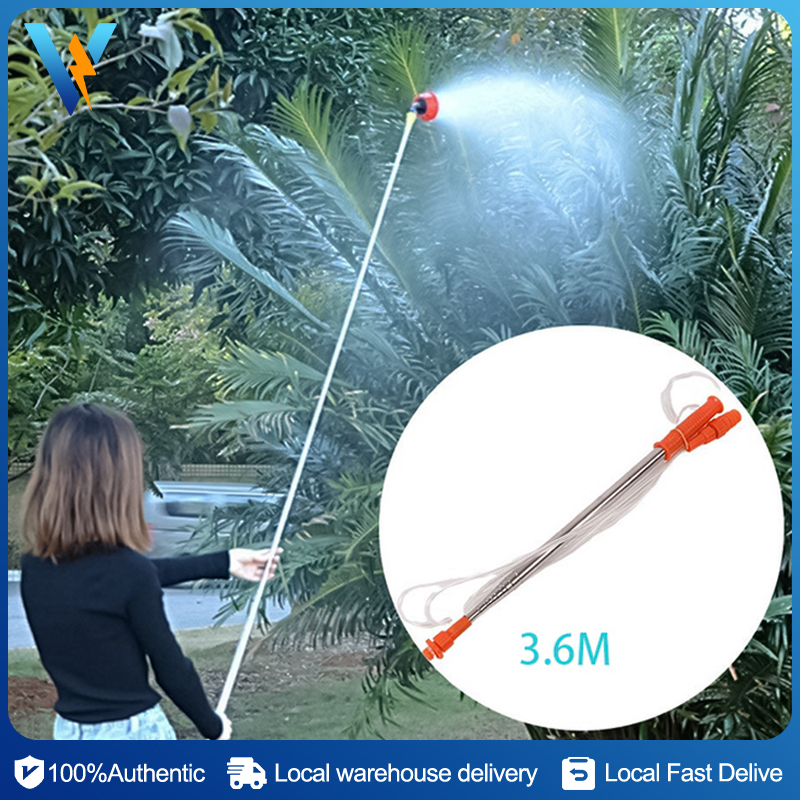 3.3m Hand Pressure Sprayer Retractable Spraying Rod Outdoor Garden Farm ...