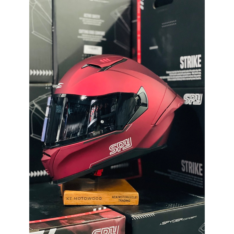 SPYDER STRIKE V2 Full-Face Dual Visor Helmet with (FREE CLEAR VISOR ...