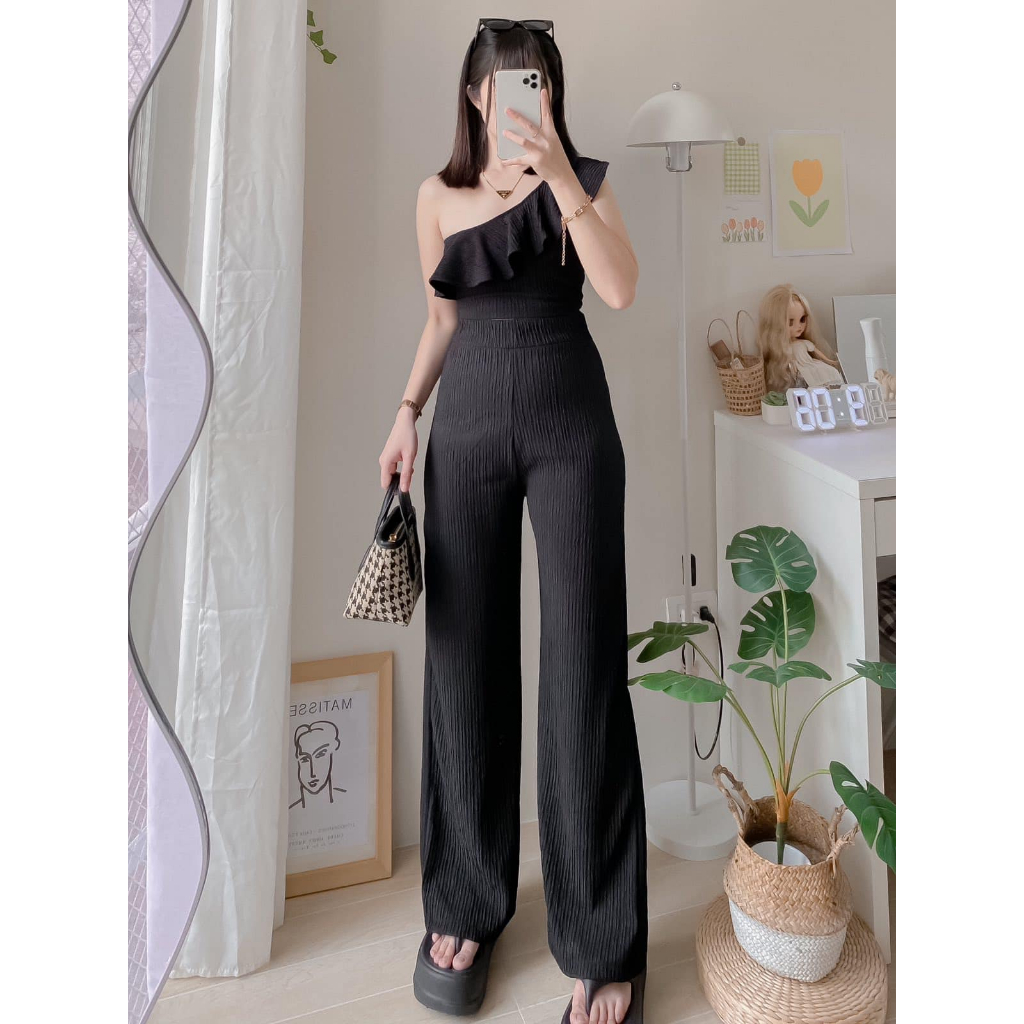 JER-JEN MATILDA TERNO PANTS/FASHIONABLE ELAGANT WIDE LEG PANTS COORDS ...