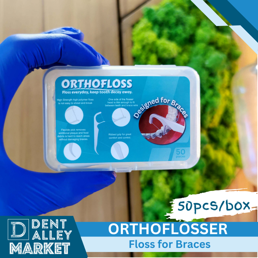 ORTHOFLOSS Floss for braces 50pcs | Shopee Philippines
