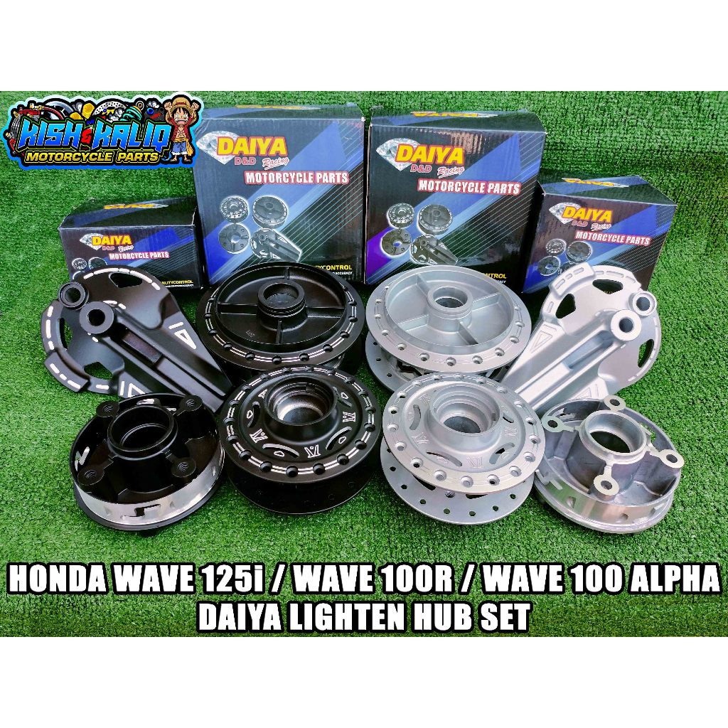 DAIYA LIGHTEN HUB SET 100% MADE IN THAILAND FOR HONDA WAVE 125 / WAVE ...