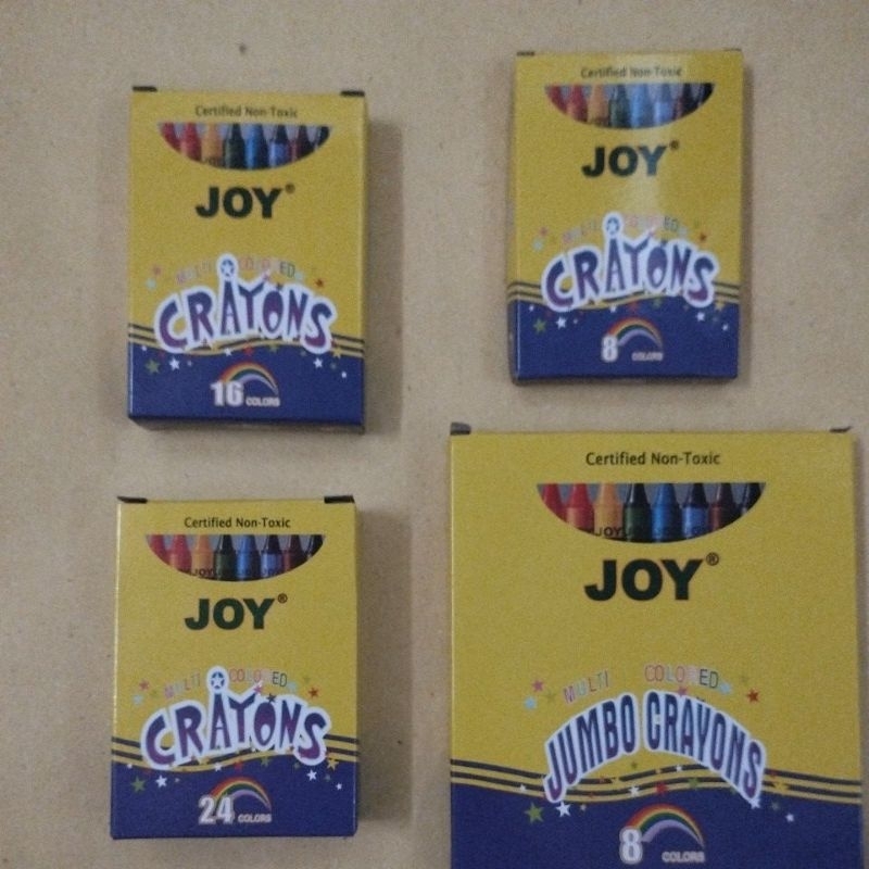 JOY crayon (8,16,24 and 8 jumbo) | Shopee Philippines