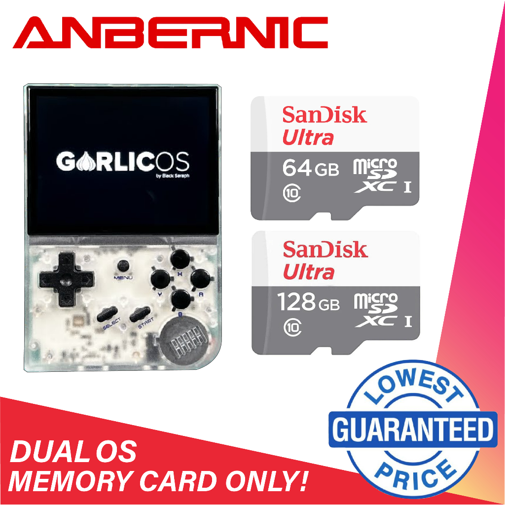 GARLIC OS MEMORY CARD FOR ANBERNIC RG35XX | Shopee Philippines