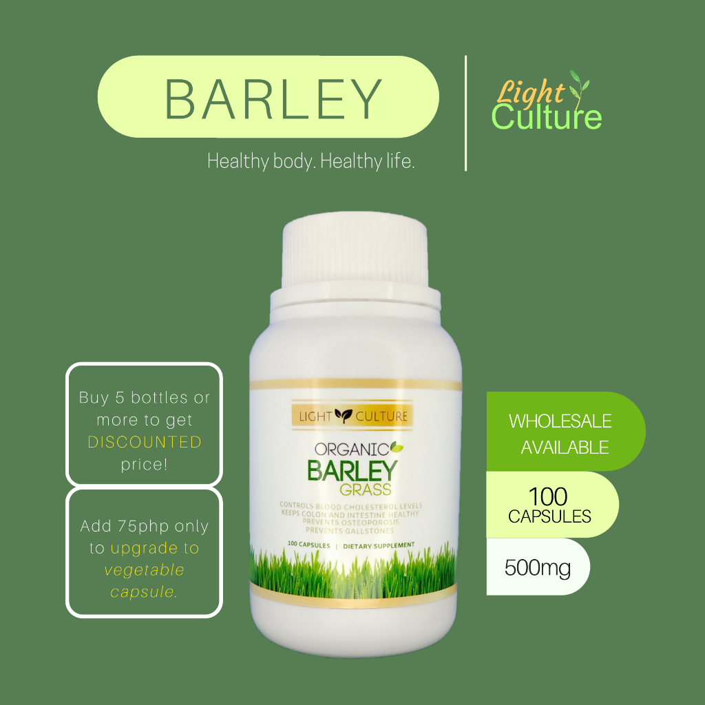 Barley Capsule Pure/Authentic (100caps/500mg) | Shopee Philippines