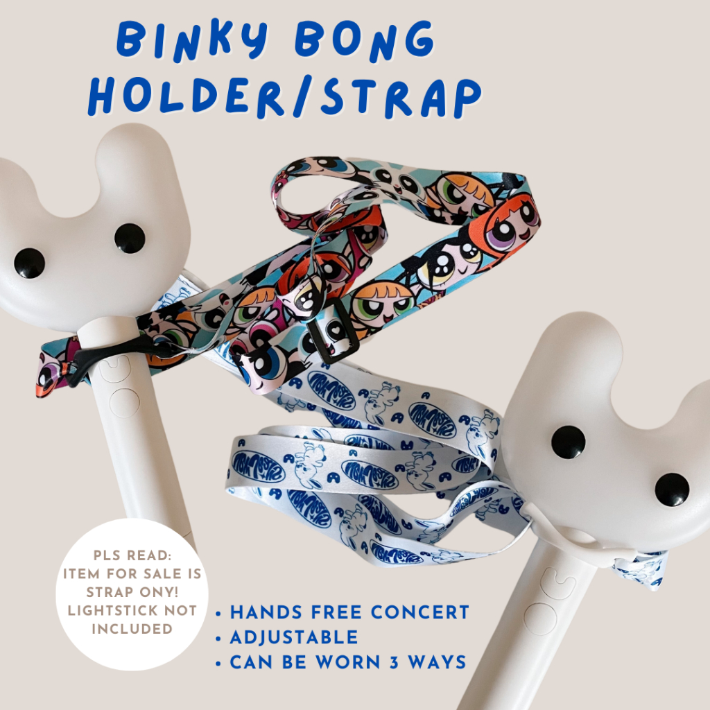 NEWJEANS BINKY BONG LIGHTSTICK HOLDER STRAP TOKKI POWERPUFF | Shopee ...