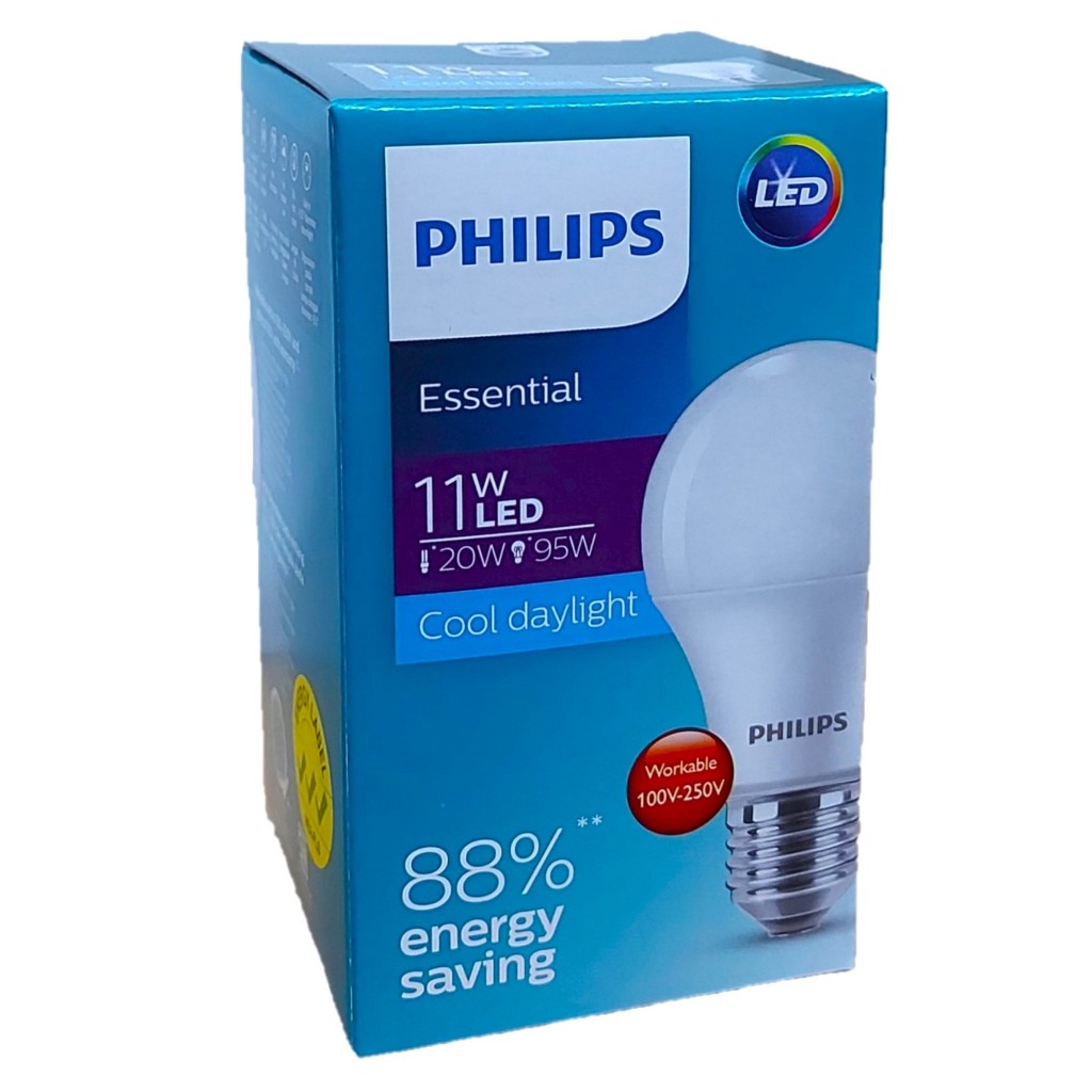 Philips Essential LED Light Bulb - 3W/5W/7W/9W/11W/13W | Shopee Philippines