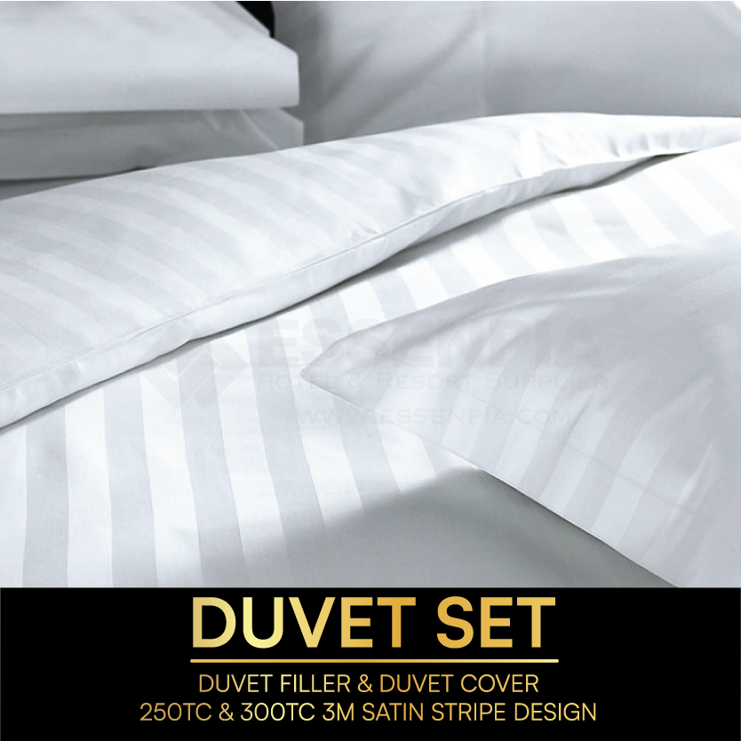 Hotel DUVET SET - (Duvet Cover & Duvet Filler) Duvet Fabric Comforter ...