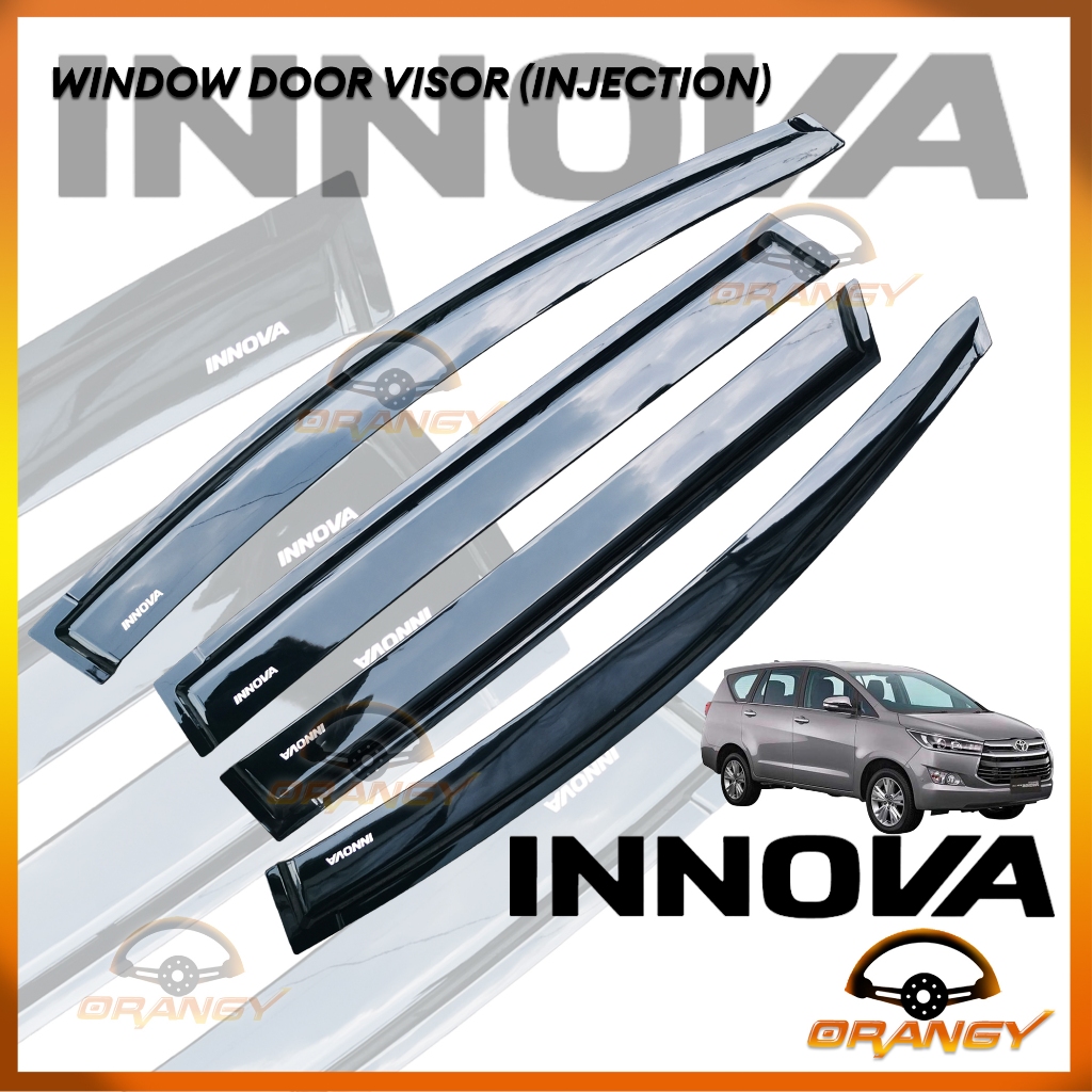 Toyota Innova 2016 to 2025 INJECTION / OEM TYPE Window Door Rain Visor ...