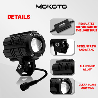 MOKOTO MINI DRIVING LIGHT V6 4WIRES KOREAN LED CHIP WHITE AND YELLOW ...