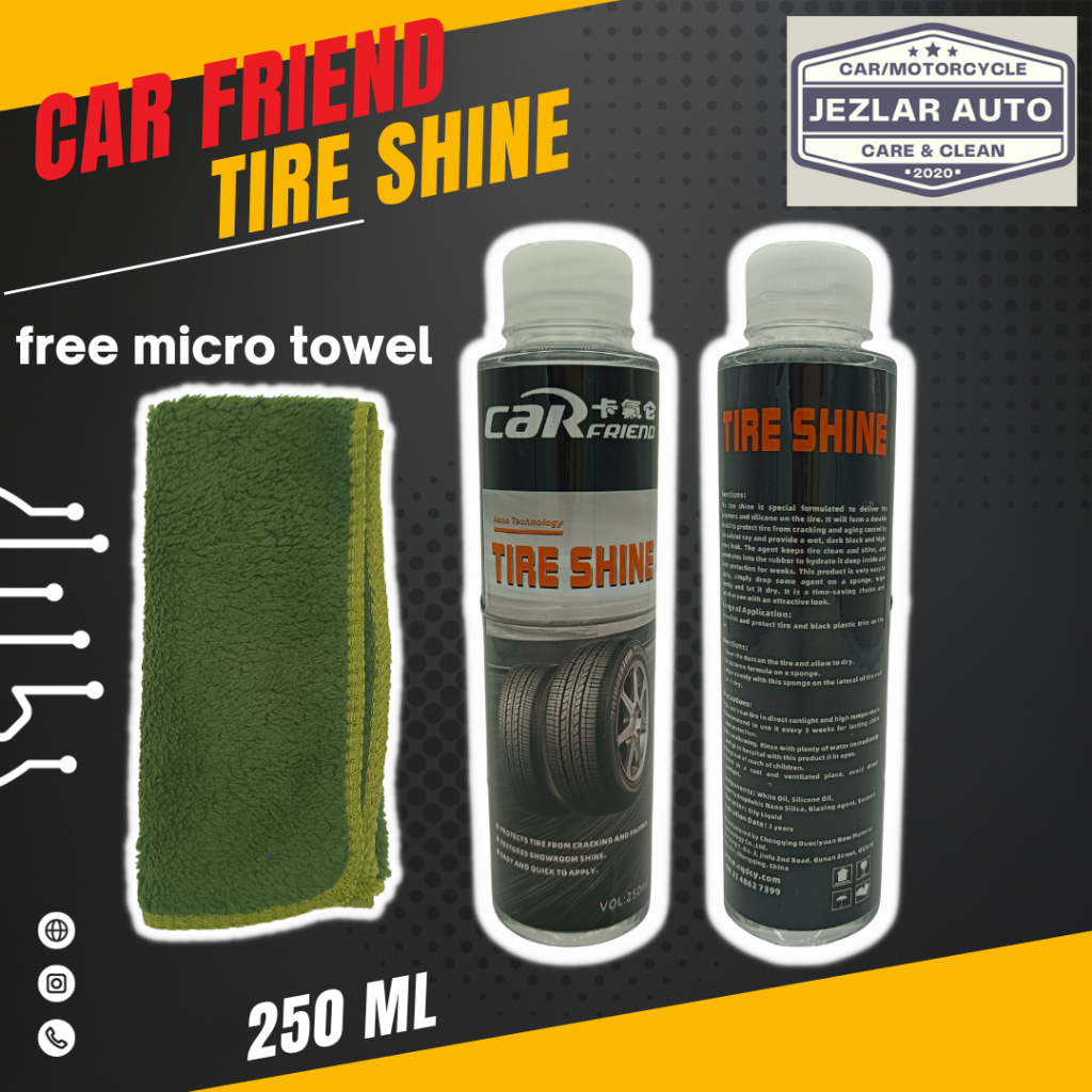 All New Advanced Car's Friend Tire Shine Mega Tire Cleaning Restoration ...