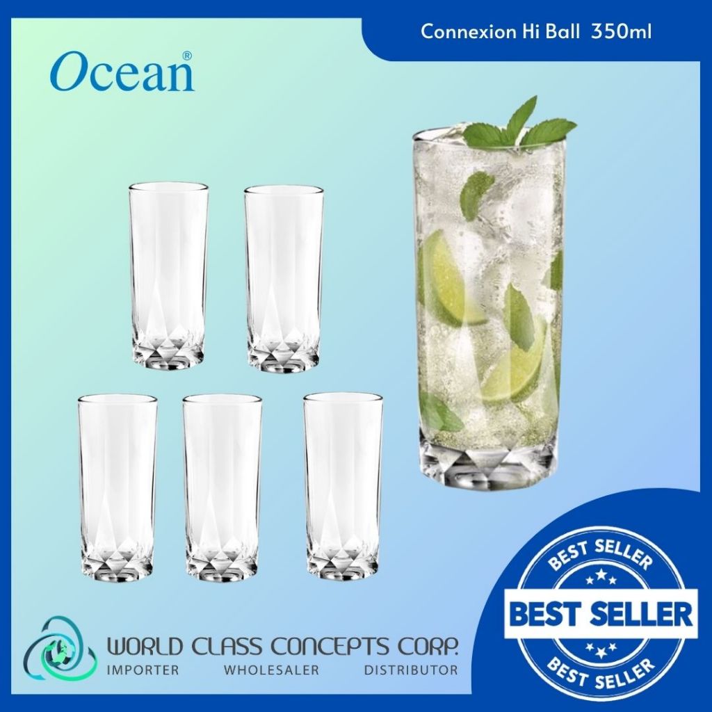Ocean Glassware Connexion Hi Ball Drinking Glass Water Juice Glass 350 ...